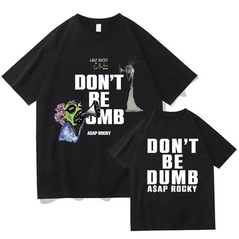 Aap Rocky Don T Be Dumb Tour 2025 Graphics Print T Shirts High Quality