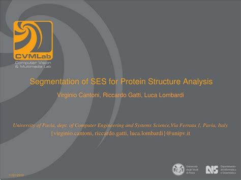 Ppt Segmentation Of Ses For Protein Structure Analysis Powerpoint