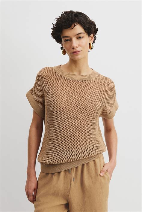 Chai Australian Cotton Crochet Knit T Shirt Knitwear Country Road