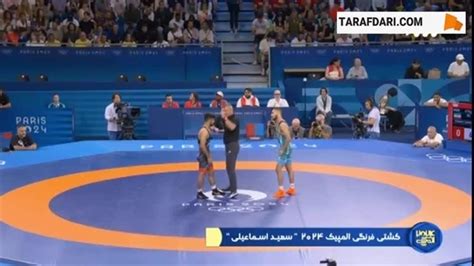 پیروزی مقتدرانه سعید اسماعیلی مقابل کشتی‌گیر الجزایری در وزن 67 کیلوگرم