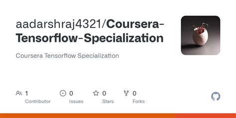 Github Aadarshraj Coursera Tensorflow Specialization Coursera Tensorflow Specialization
