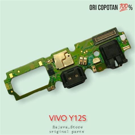 Jual Board Papan Konektor Cas Headset Mic Bawah Vivo Y S Ori Original Cabutan Copotan Asli