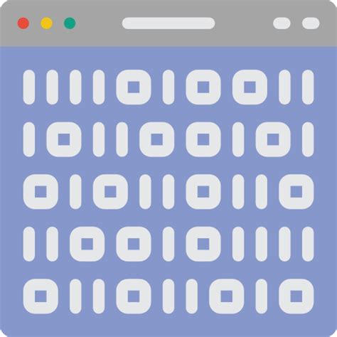 Binary Code Basic Miscellany Flat Icon