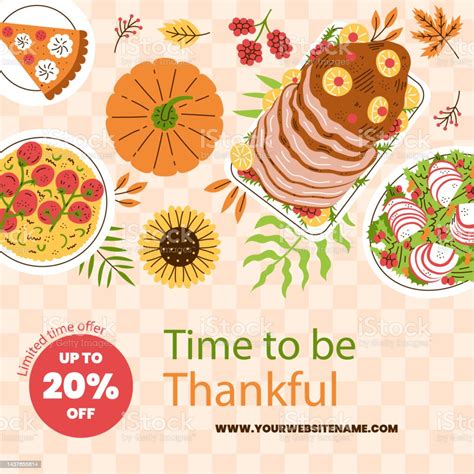 추수 감사절 축하 게시물은 벡터 일러스트 레이 션을 설정합니다 11월에 대한 스톡 벡터 아트 및 기타 이미지 11월 가을 감사 Istock