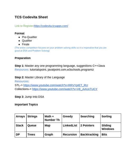 Tcs Codevita Pdf