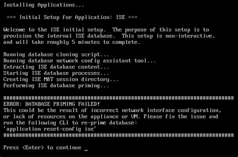 Solved Database Priming Fails Whats Causing It Cisco Community