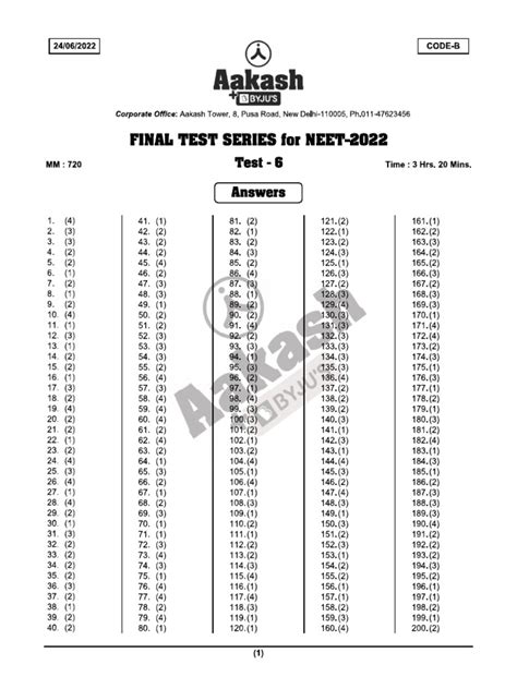 Fts 06 Code B Solution 24 06 2022 Pdf