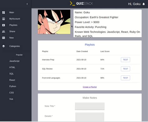 github lomanfan quizstack a quiz app built with reactjs rails and