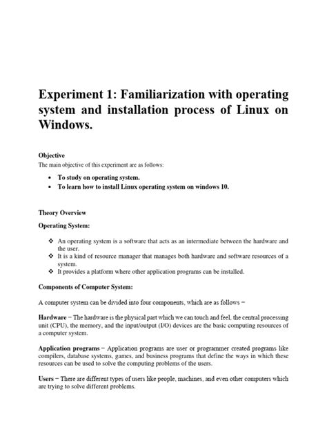 Distributed Operating System Lab 1 Pdf Operating System