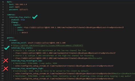 frigate go2rtc stream using echo supported configuration home