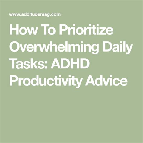 Q How Do I Prioritize Tasks And Chores On My To Do List Prioritize Task Getting Things Done