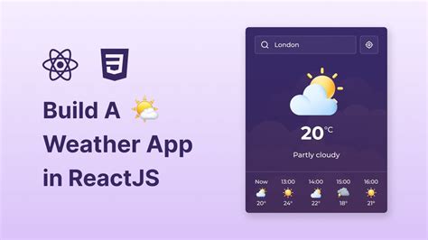 ⛅ build a weather app in react js and css react js weather app tutorial