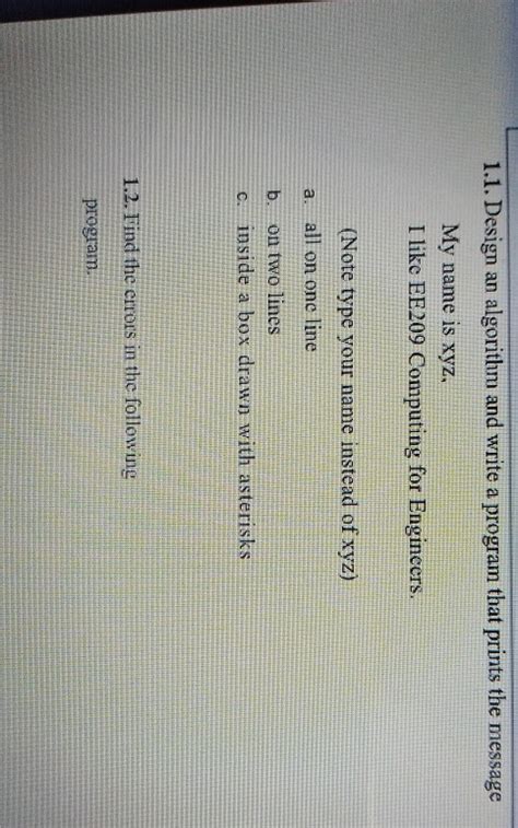 Solved Design An Algorithm And Write A Program That Chegg Com