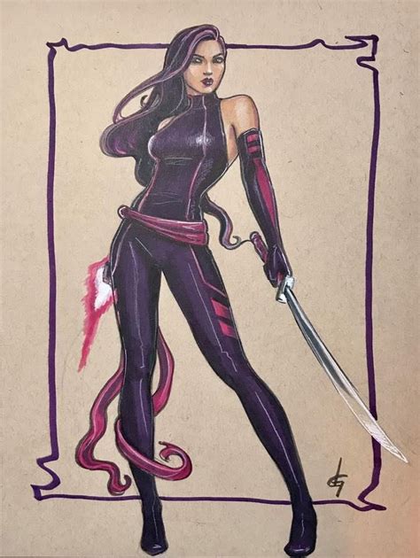 Psylocke By Dijana Granov Psylocke Comic Illustration Marvel