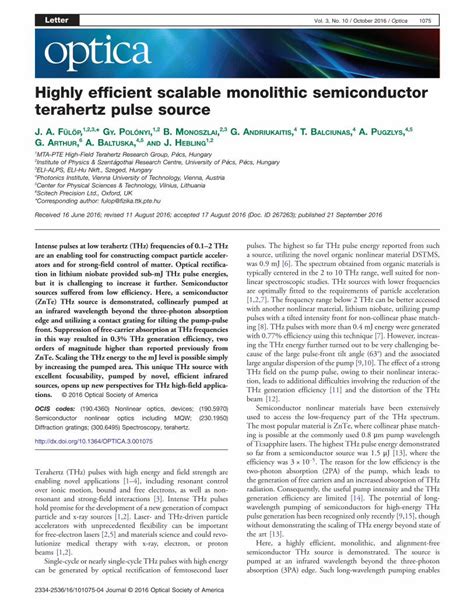 Pdf Highly Efficient Scalable Monolithic Semiconductor · Received