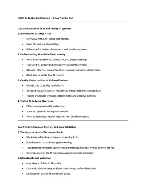 Istqb Ai Testing Certification Pdf Artificial Intelligence