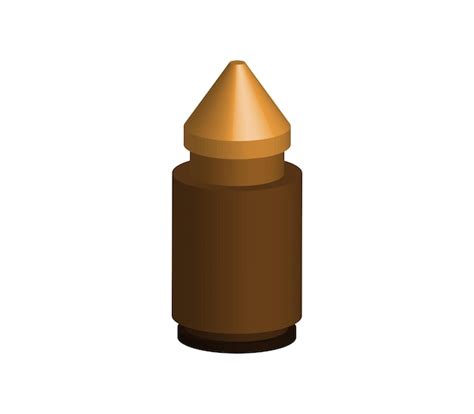 premium vector threedimensional bullet