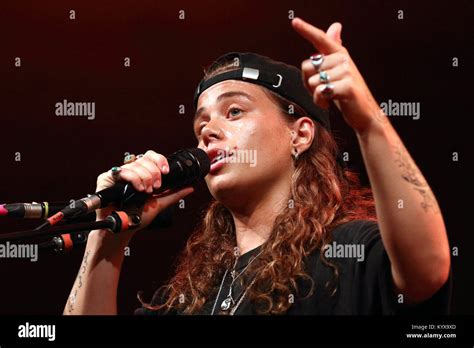 Tash Sultana Performing Live On Stage At The Margaret Court Arena In