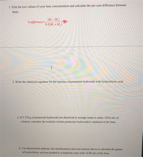solved then copy the unknown number and buret readings into