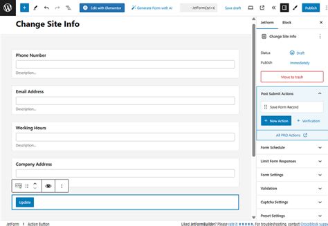 How To Use Update Options Action — Jetformbuilder Crocoblock