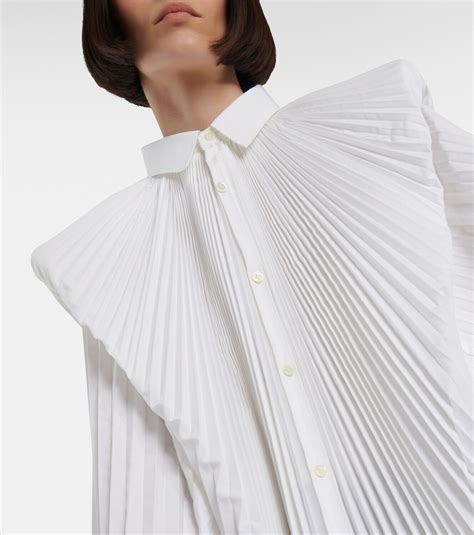 Junya Watanabe Striped Cotton Blend Layered Shirt Junya Watanabe
