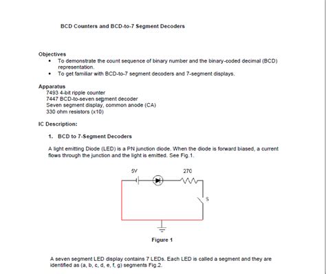 Solved Bcd Counters And Bcd To 7 Segment Decoders Objectives