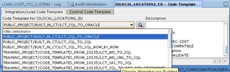 Code Templates In OWB GR Part Introduction To Code Template Mappings