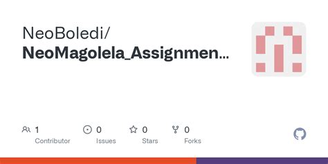 GitHub NeoBoledi NeoMagolela Assignment Dronotics