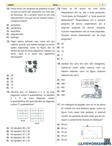 Prova Da Obmep 2025