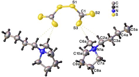 Crystal Structure of Bis(1-butyl-1-methypyrrolidinium) Perthiodicarbonate Complex