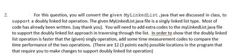 For This Question You Will Convert The Given