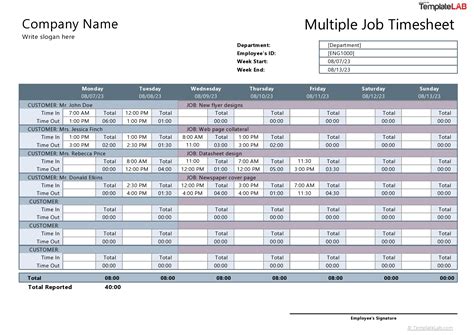 12 Employee Timesheet Template Excel Spreadsheet Excel