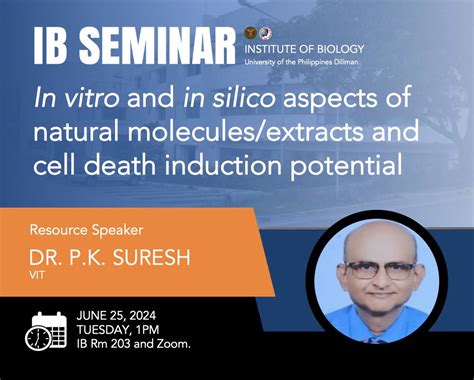 Ib Seminar In Vitro And In Silico Aspects Of Natural Molecules