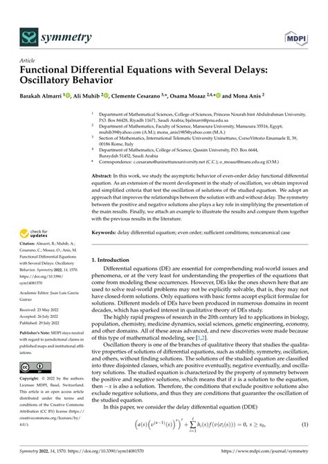 Oscillatory Differential Equations At Waldo Ross Blog