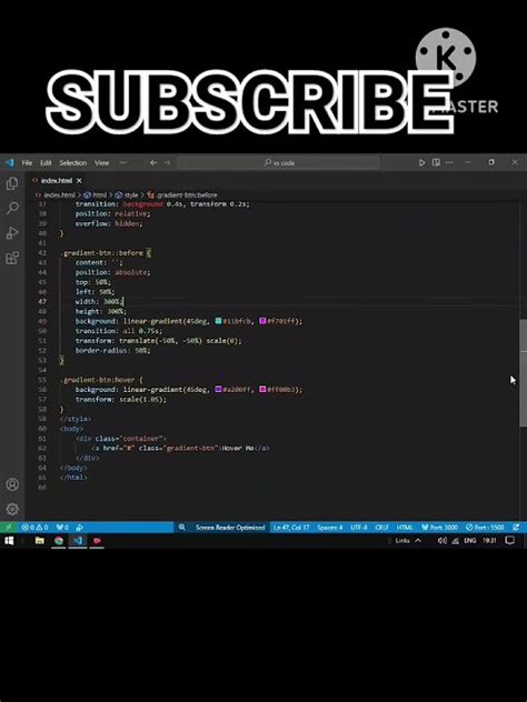 Multi Color🌈 Hover Button 👍🤯 Effects Vscode Code Hovereffects