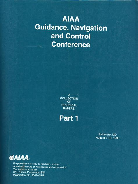 Buy Aiaa Guidance Navigation And Control Conference Online At