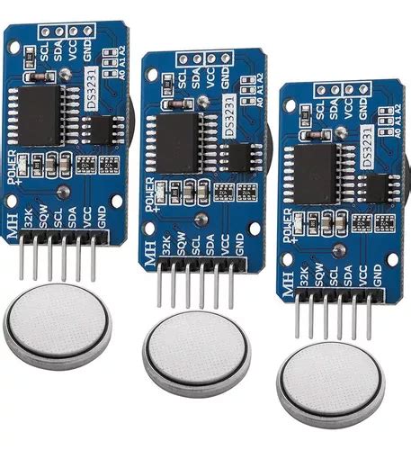 reloj real ds3231 rtc i2c de 3 piezas reloj real con baterí cuotas