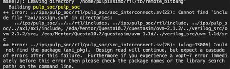 Update Ips Scripts Seems NOT Git Clone AXI Module Issue Pulp Platform Pulpissimo GitHub