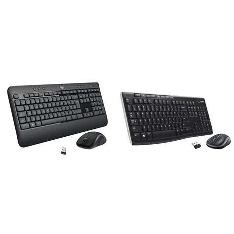 Logitech Mk Advanced Wireless Keyboard And Mouse Combo Black Mk Wireless Keyboard And
