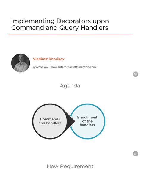implementing decorators upon command and query handlers slides pdf