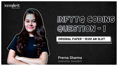 Infytq Coding Question 1 Original Paper Feb 6 2022 1000 Am Slot