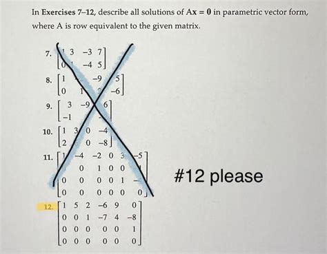 Solved In Exercises Describe All Solutions Of Ax Chegg