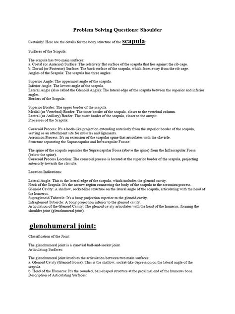 problem solving questions of shoulder pdf anatomical terms of