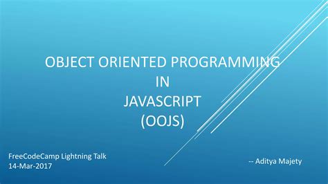 Object oriented programming in JavaScript | PPT