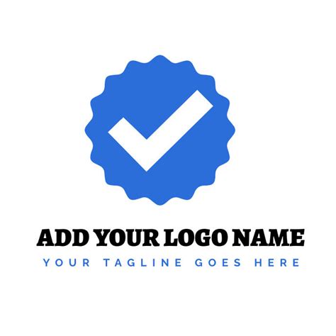 Verification Checkmark Blue Circle Star Vecto Template Postermywall