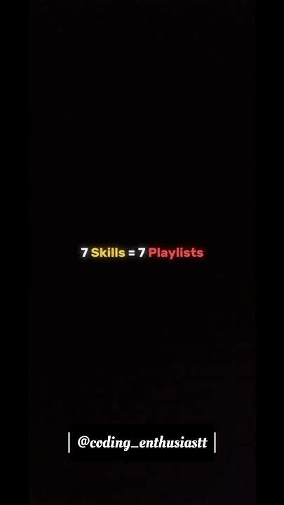 Best Playlist For Most Demanding Skills In 2025 Coding Shorts
