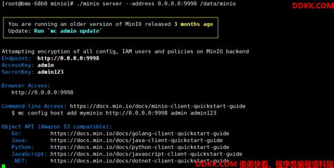minio 教程 minio windows linux k8s单机部署minio 弟弟快看 教程