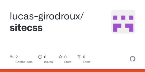 Github Lucasgirodrouxsitecss