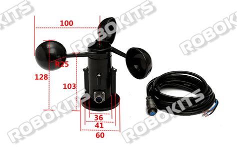 Anemometer Wind Measurement Sensor Analog Voltage Output Range 30m S Anemometer Wind Measurement