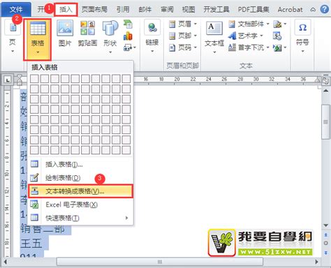 如何将图片上的表格转换成word表格 我要自学网
